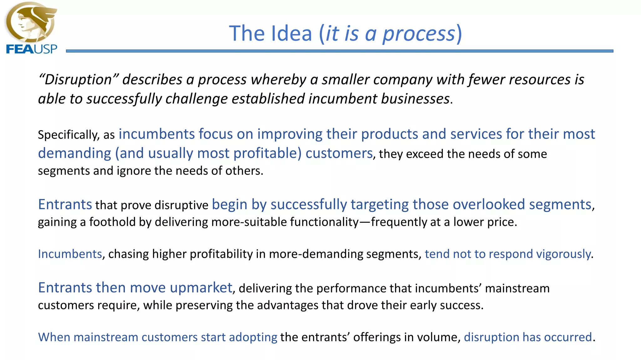 What is disruptive innovation? | PDF