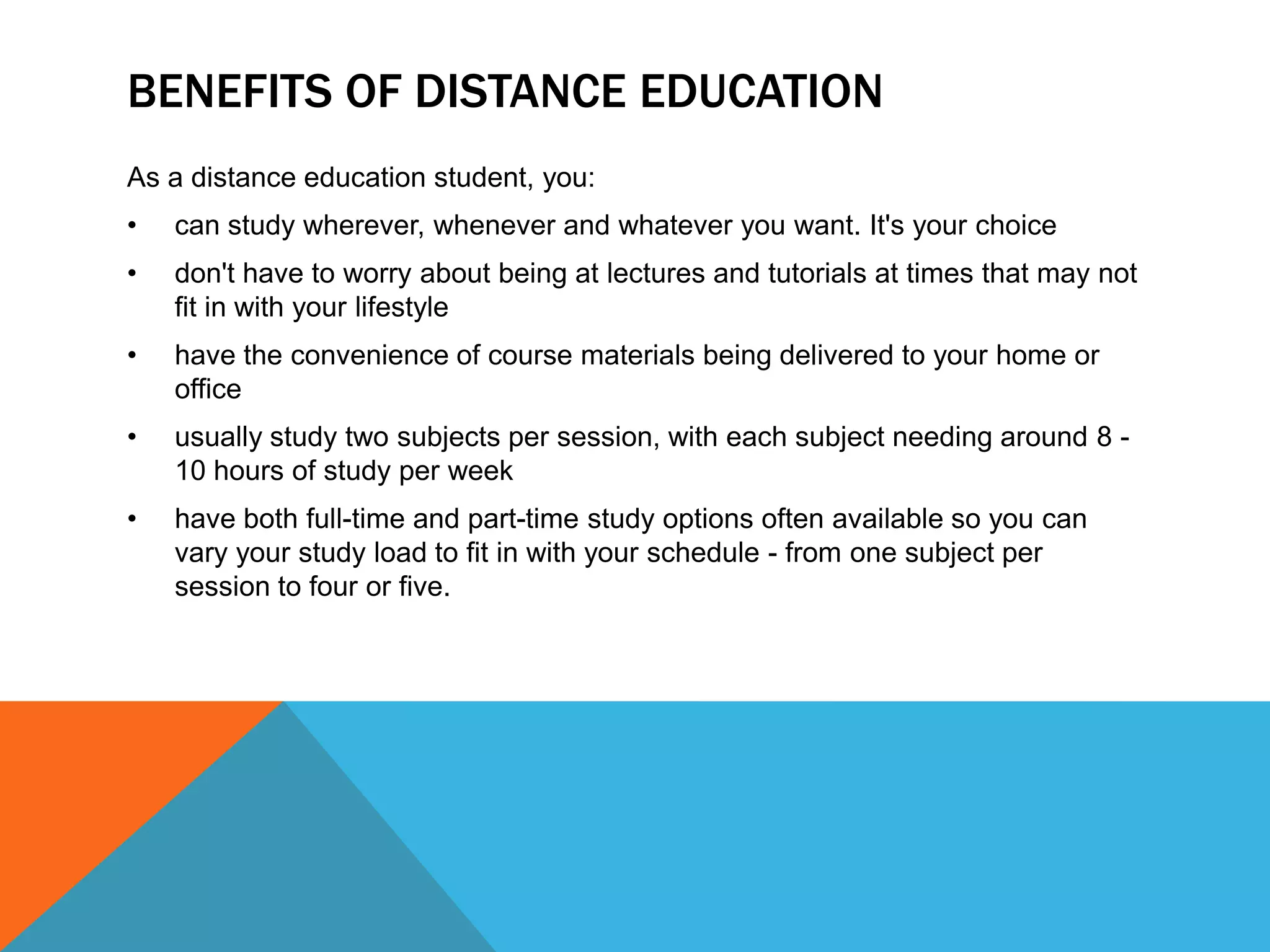 What is distance education? | PPTX