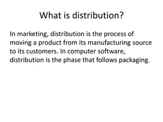 What is distribution media | PPT