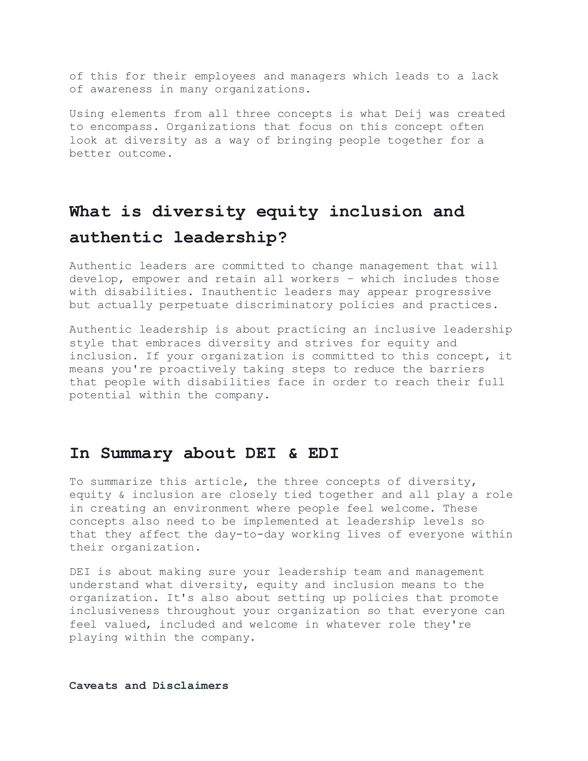 What is diversity equity and inclusion? | DOCX