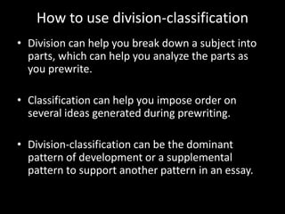 What is division classification | PPTX