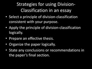 What is division classification | PPTX