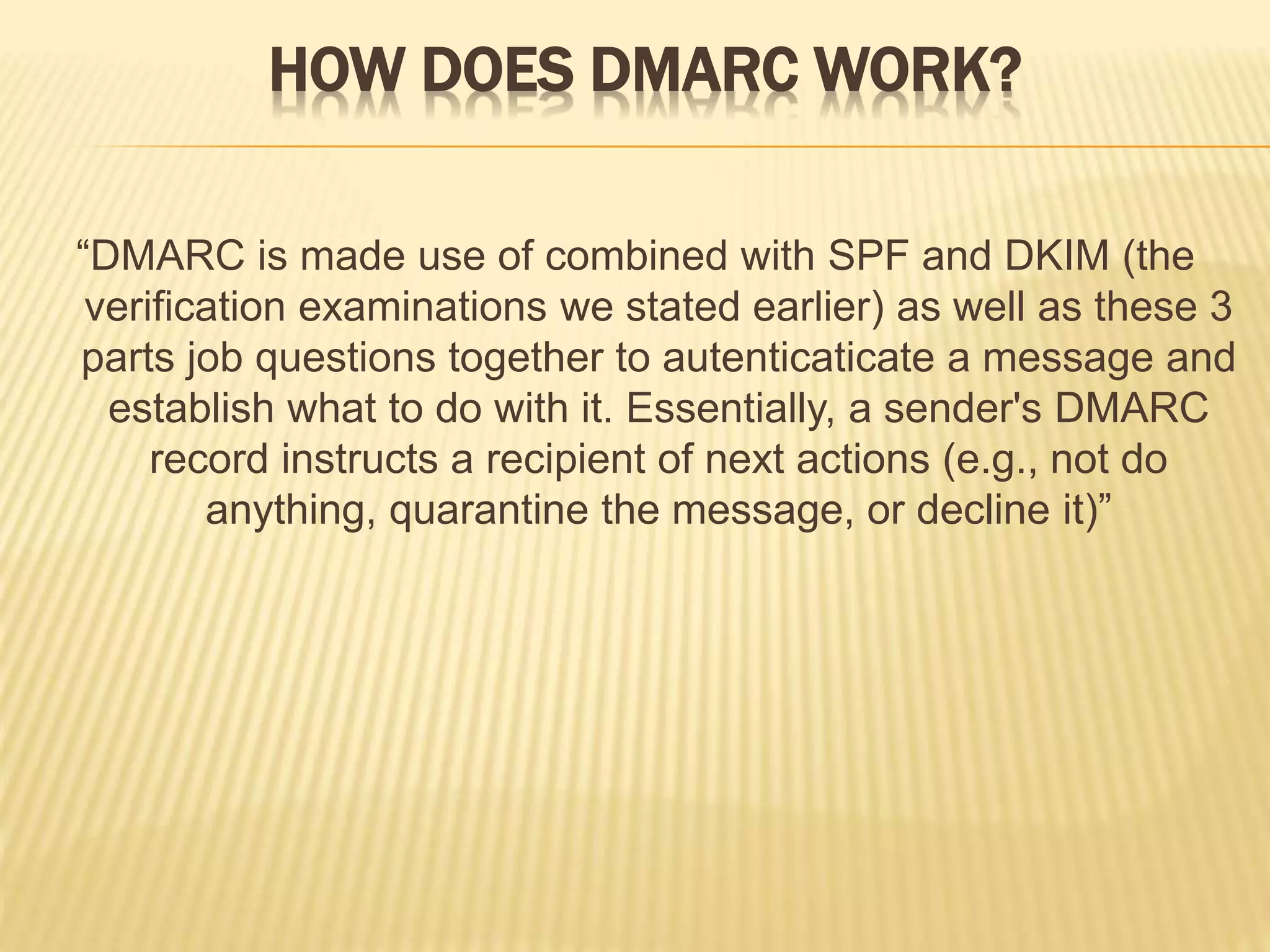 What is dmarc | PPT