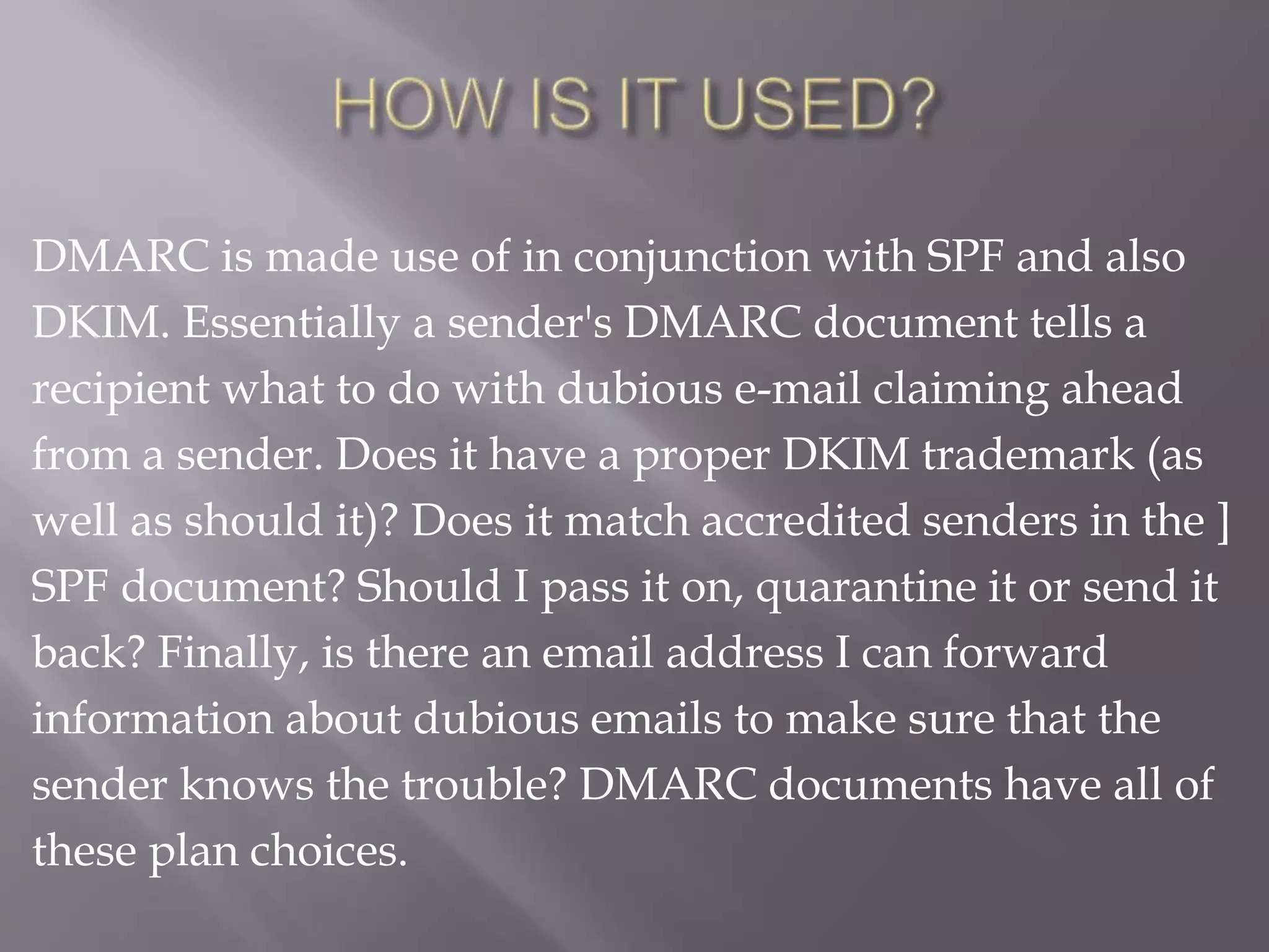What is DMARC? | PPTX