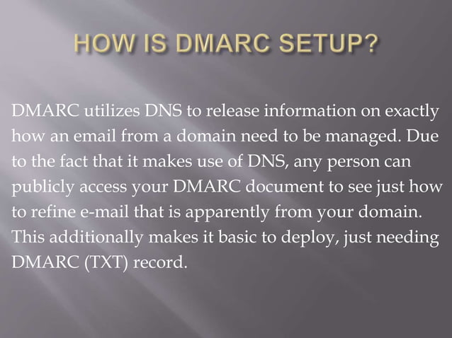 What is DMARC? | PPTX | Email | Internet