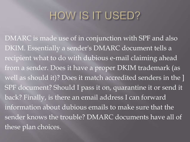 What is DMARC? | PPTX | Email | Internet