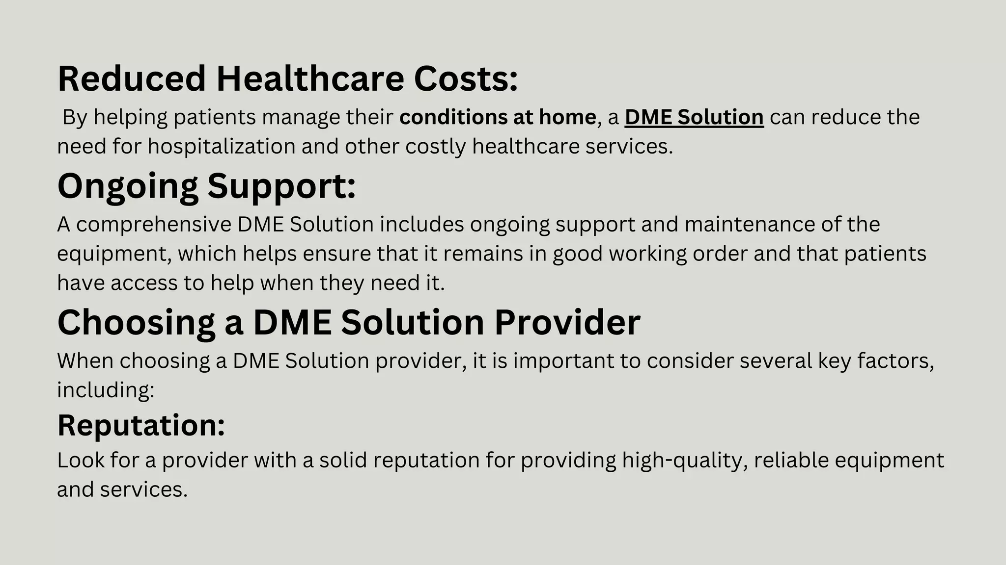 What is DME Solution.pdf | Medical Health