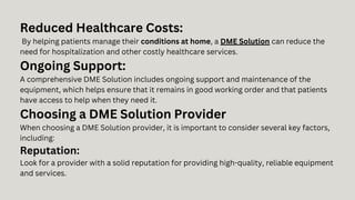 What is DME Solution.pdf | Medical Health