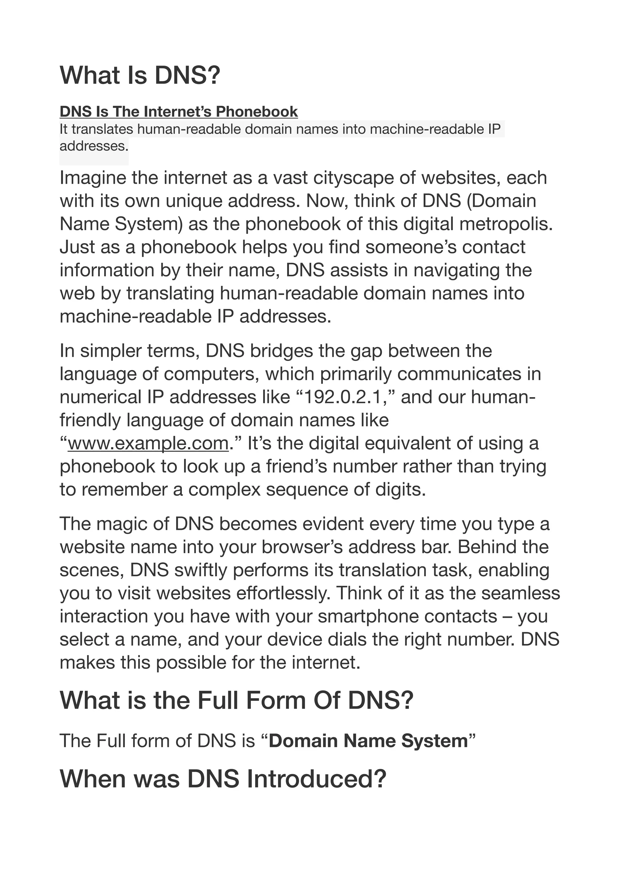 What Is DNS ? | PDF