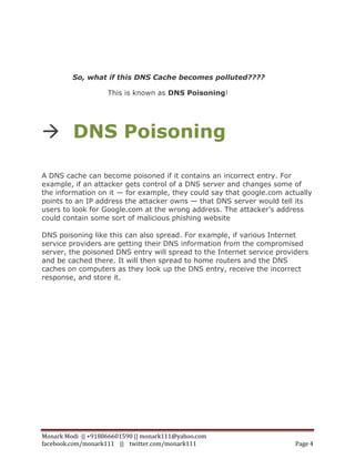 How DNS Poisoning works? | PDF