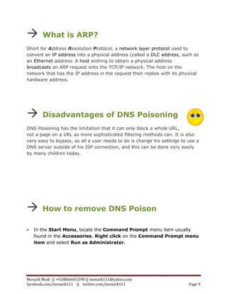 How DNS Poisoning works? | PDF
