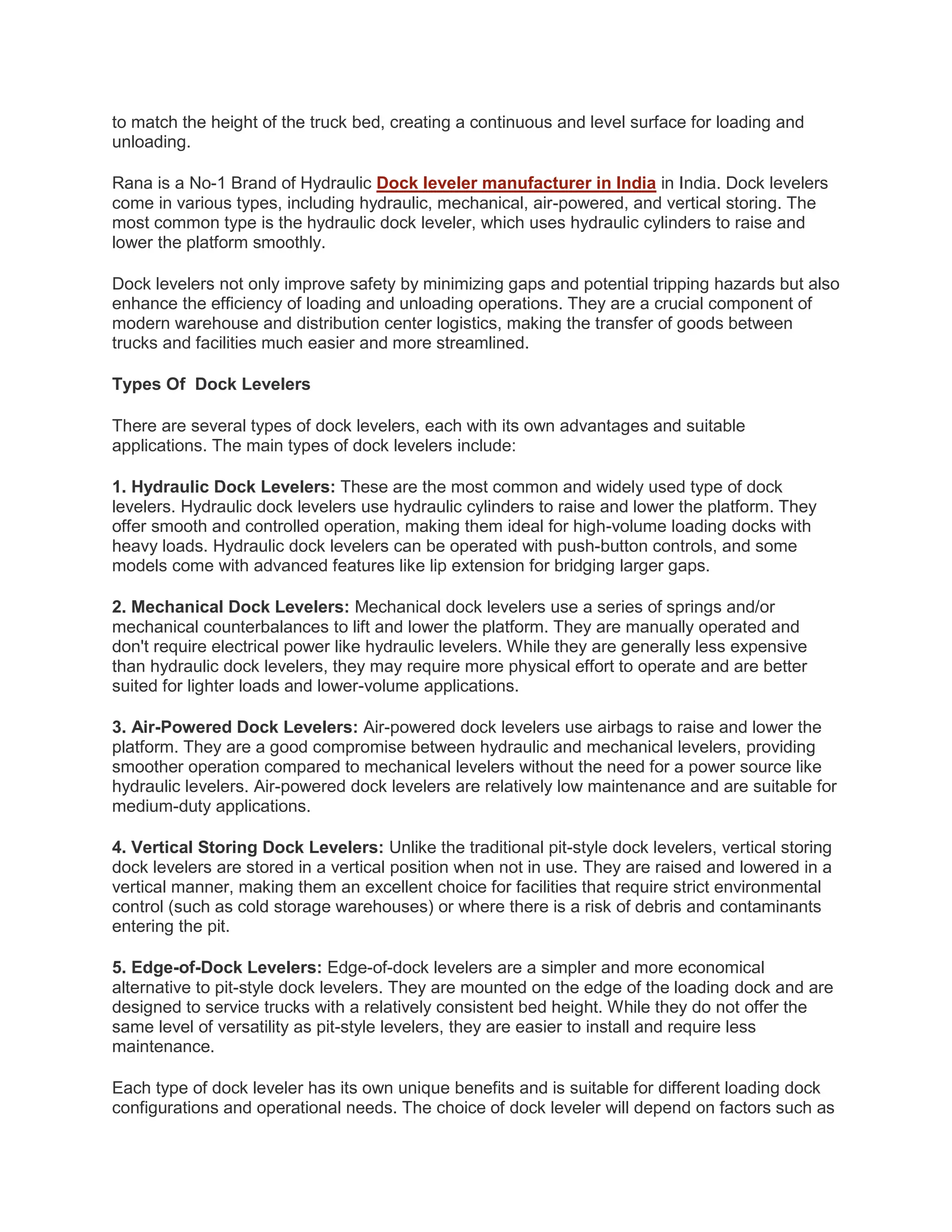 What is Dock Leveler.docx