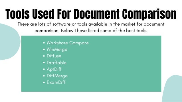 What Is Document Comparison And How To Compare Two Versions Of Docs Ppt