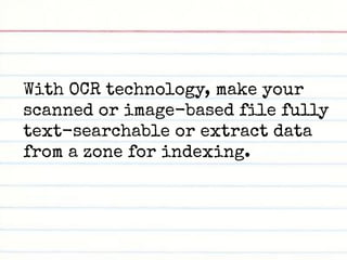 What is Document Indexing? A tutorial for intelligent data capture. | PPTX