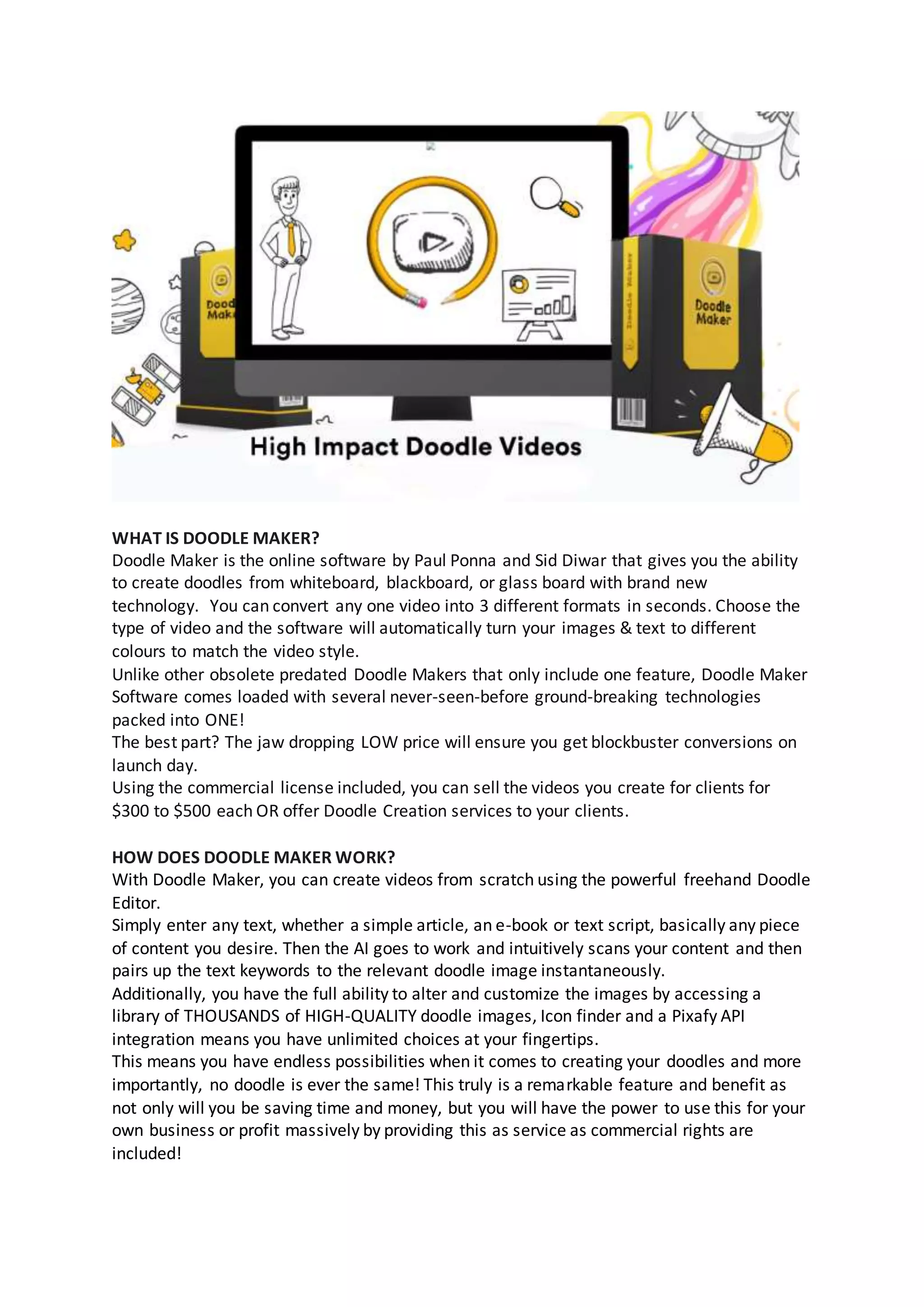 Doodle Maker - Toon | DOCX