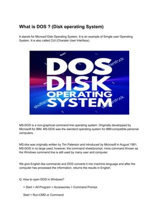 What is DOS (Disk Operating System).pdf