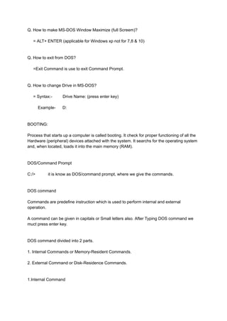 What is DOS (Disk Operating System).pdf