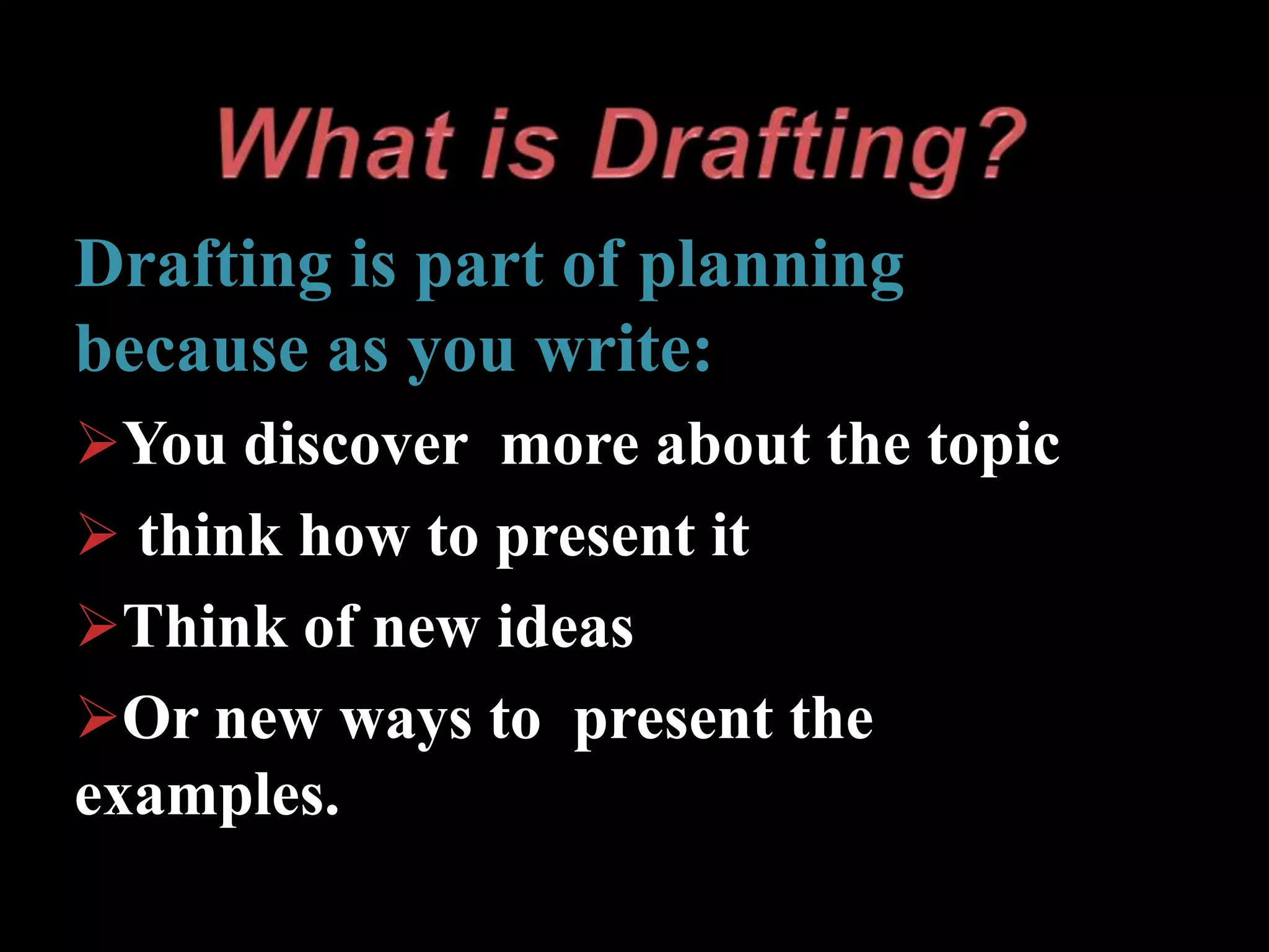 What is drafting | PPTX