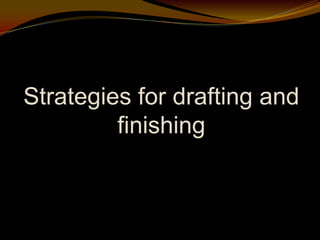 What is drafting | PPTX