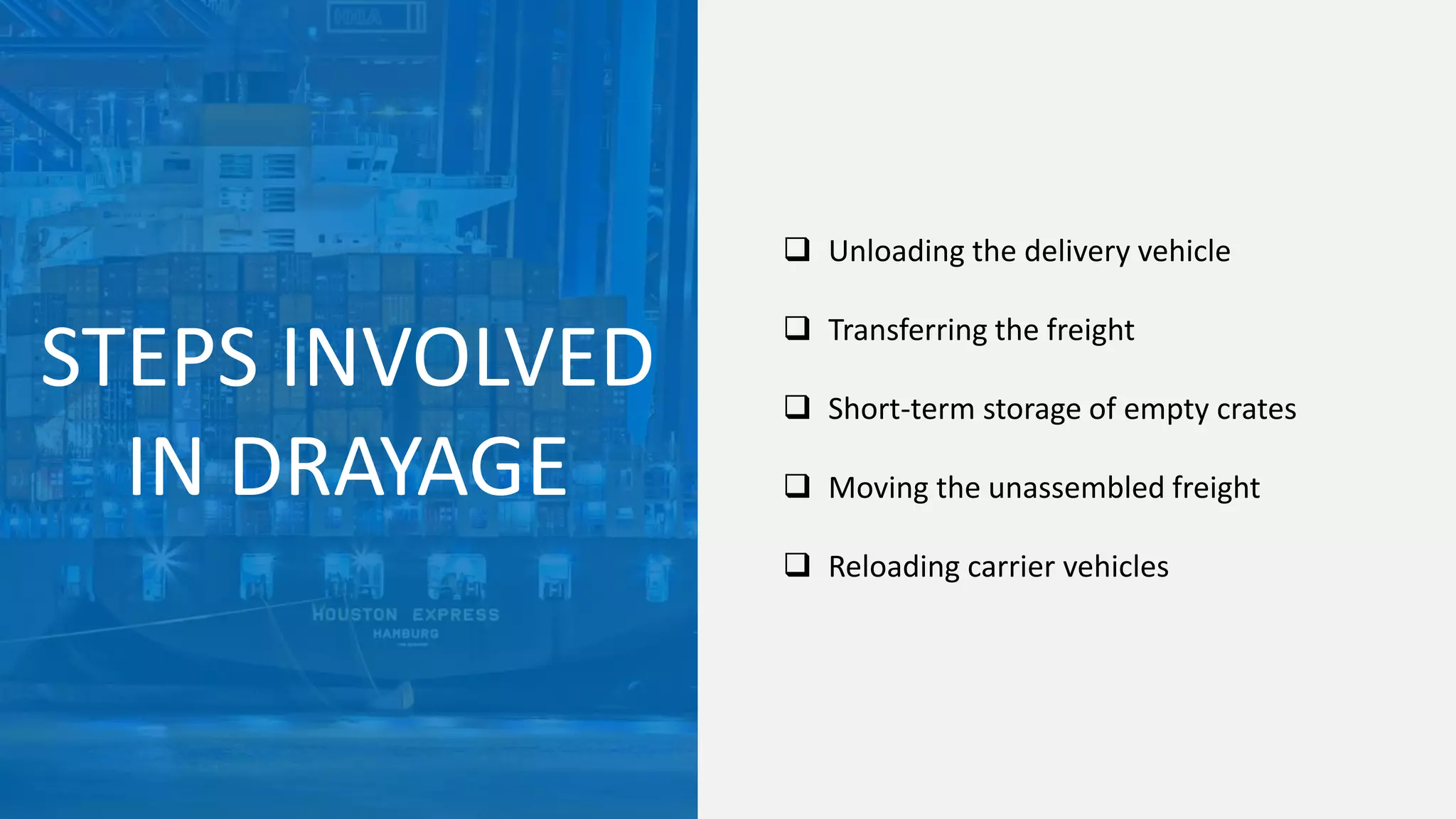 What is Drayage - How to Reduce drayage costs | PPTX