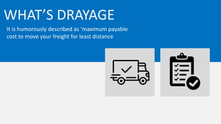 What is Drayage - How to Reduce drayage costs | PPTX