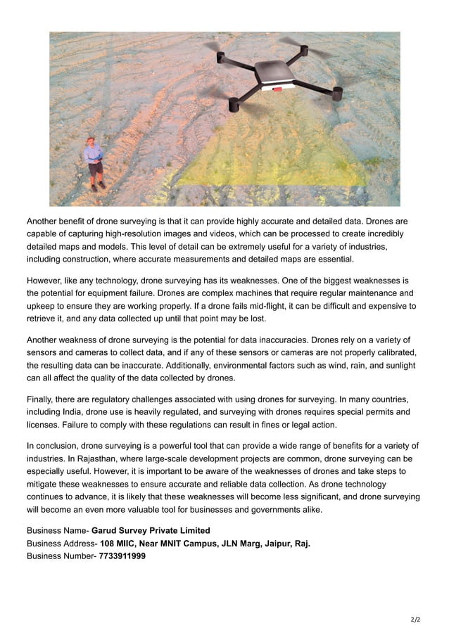 What is Drone Surveying and the weaknesses of drones.pdf | Radio ...