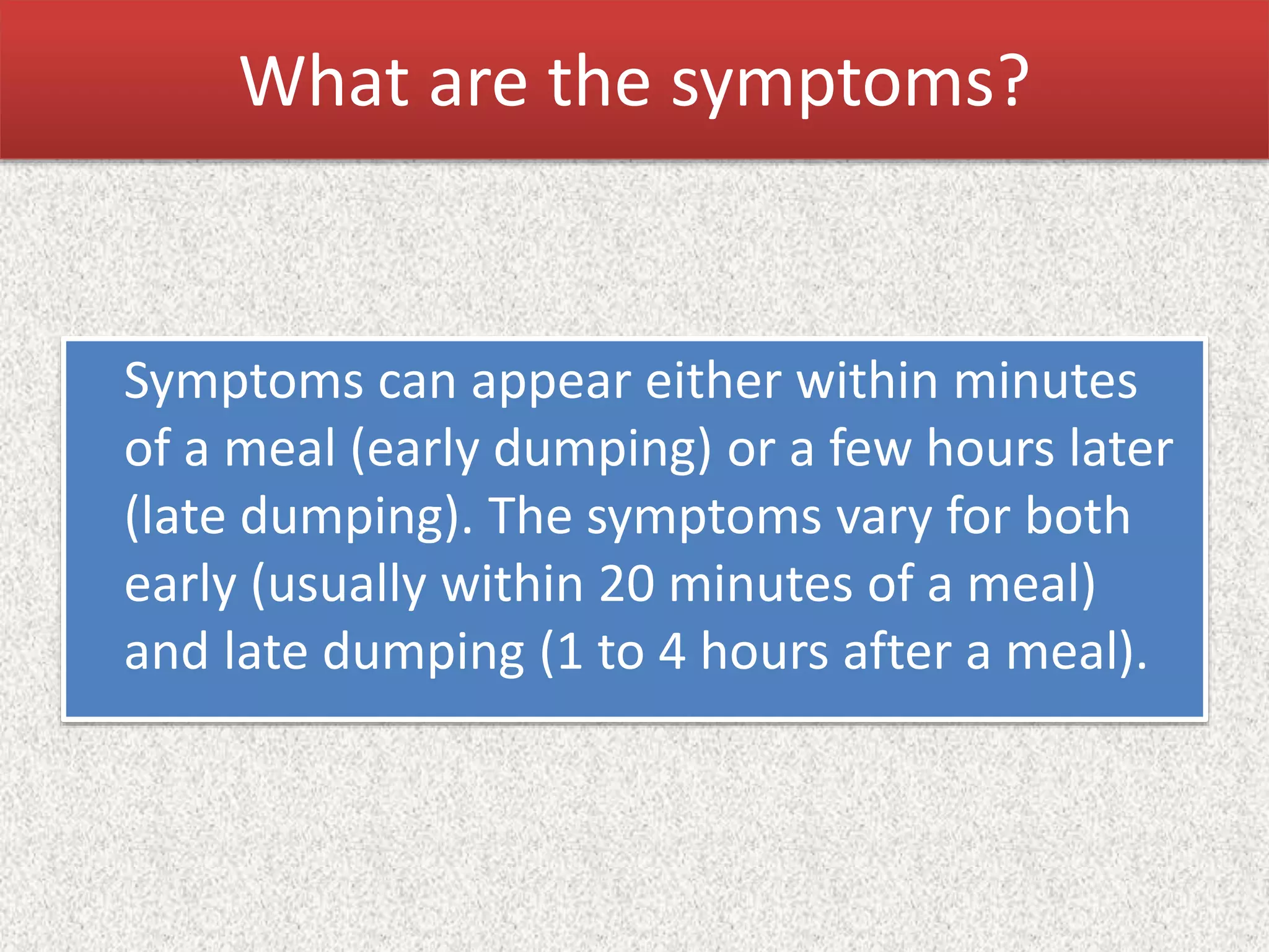 What is Dumping Syndrome? | PPTX