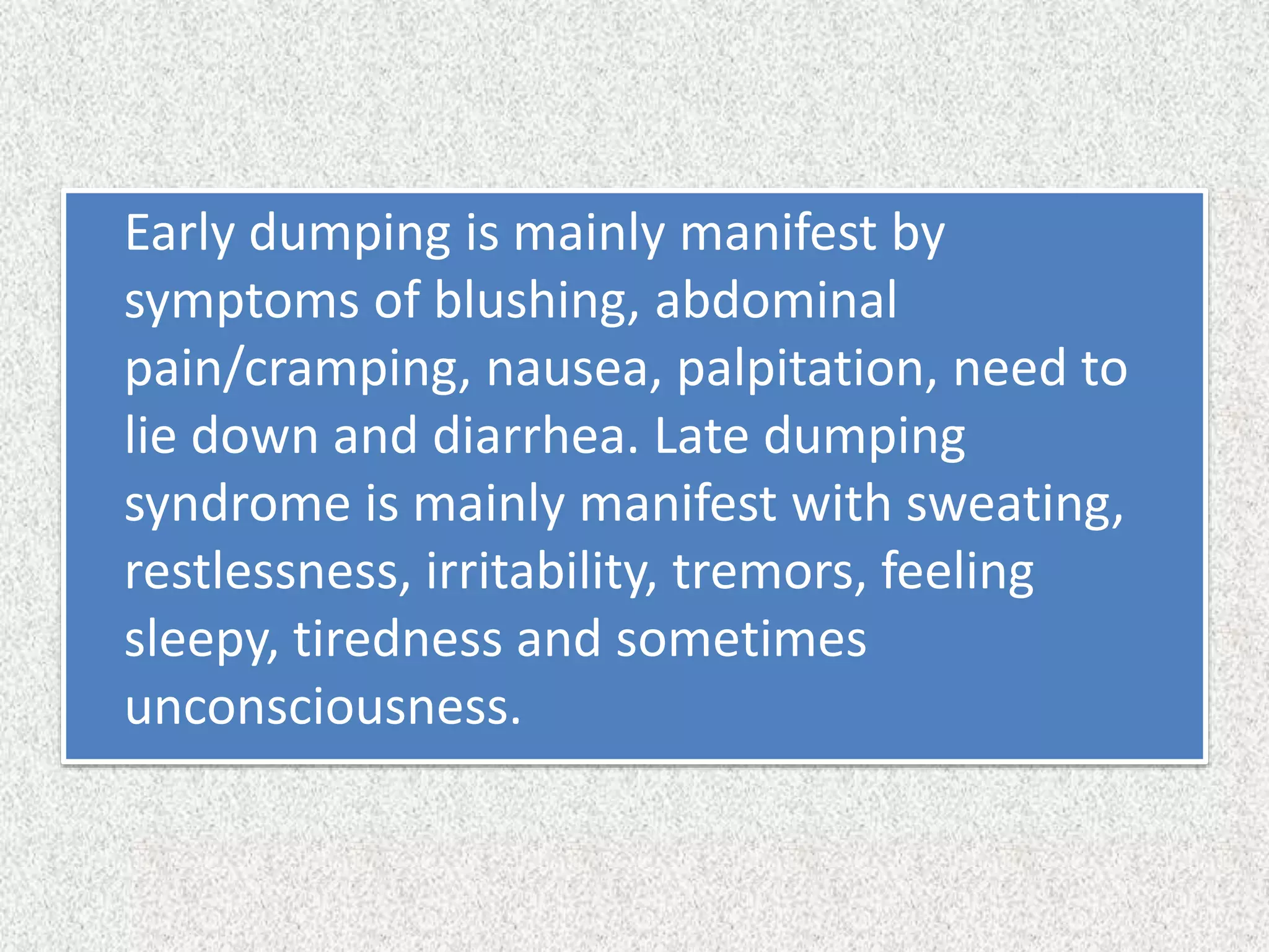 What is Dumping Syndrome? | PPTX