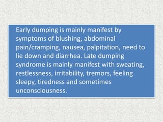 Dumping Syndrome
