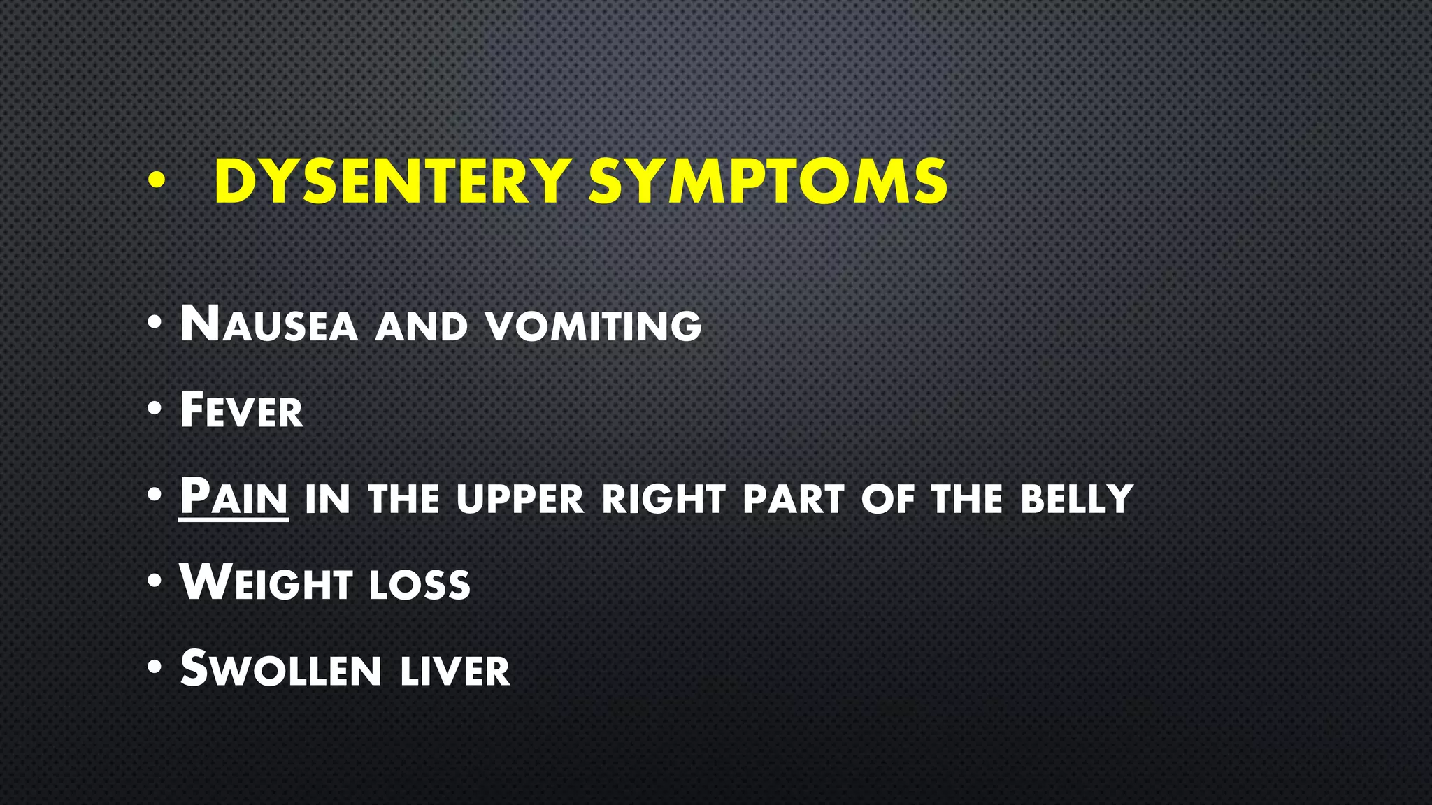 What is dysentery | PDF