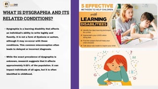 What is Dysgraphia and Treatment? Symptoms& more | PDF