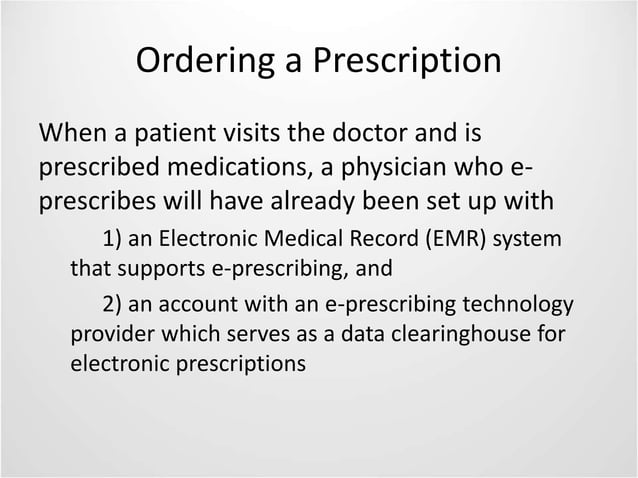 What Is E-Prescribing? | PPTX