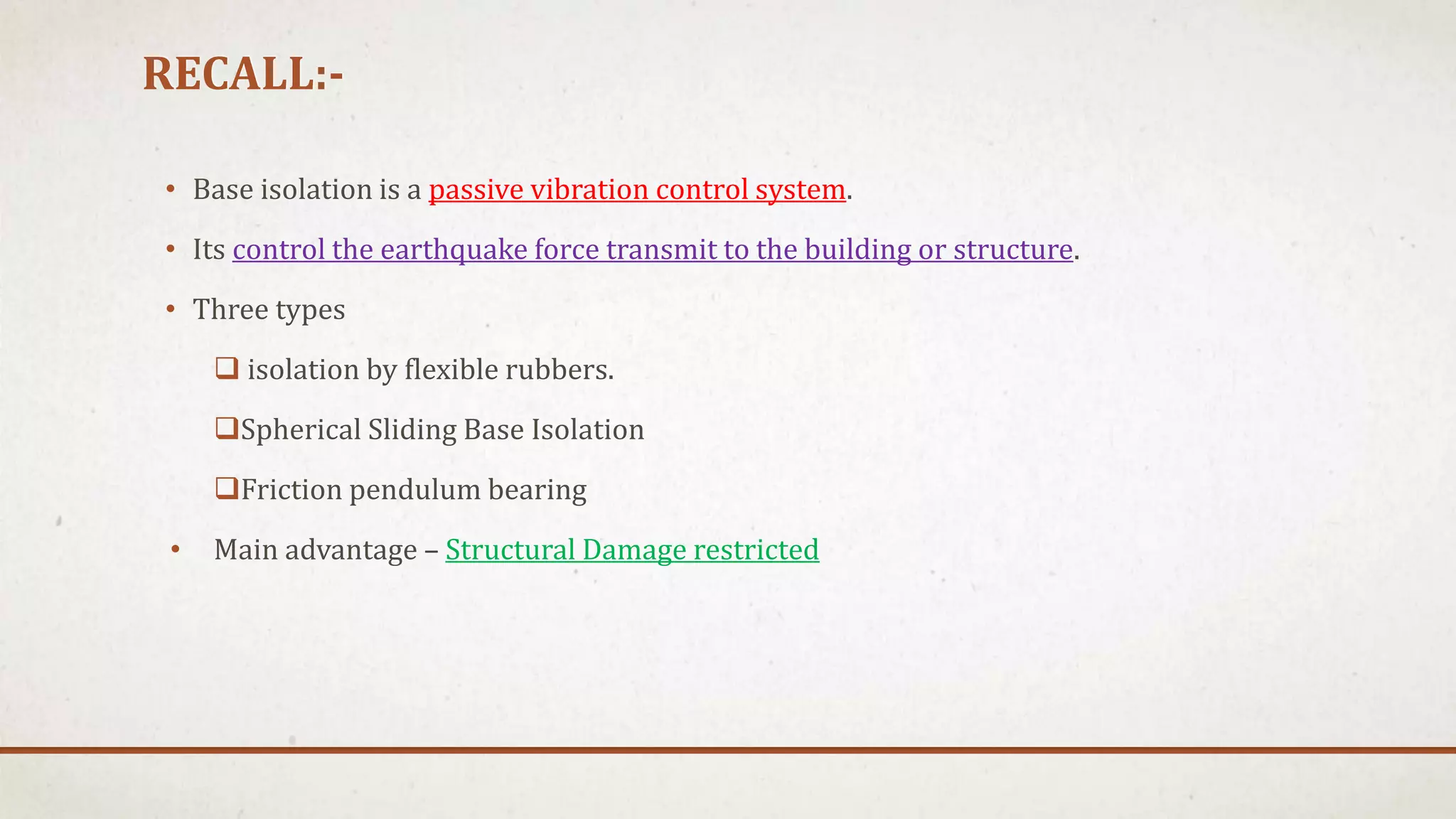 Base Isolation of Structure. | PPTX | Civil Engineering Industry ...