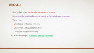 Base Isolation of Structure. | PPTX | Civil Engineering Industry ...