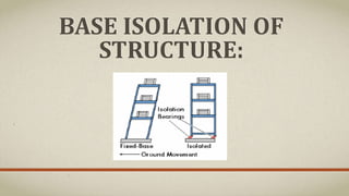 Base Isolation of Structure. | PPTX | Civil Engineering Industry ...