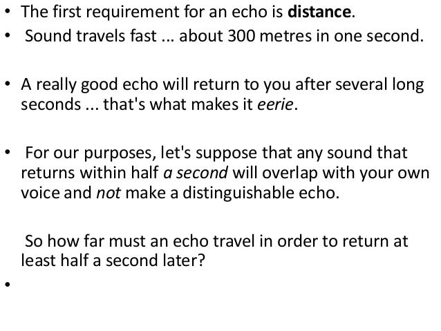 What is echo