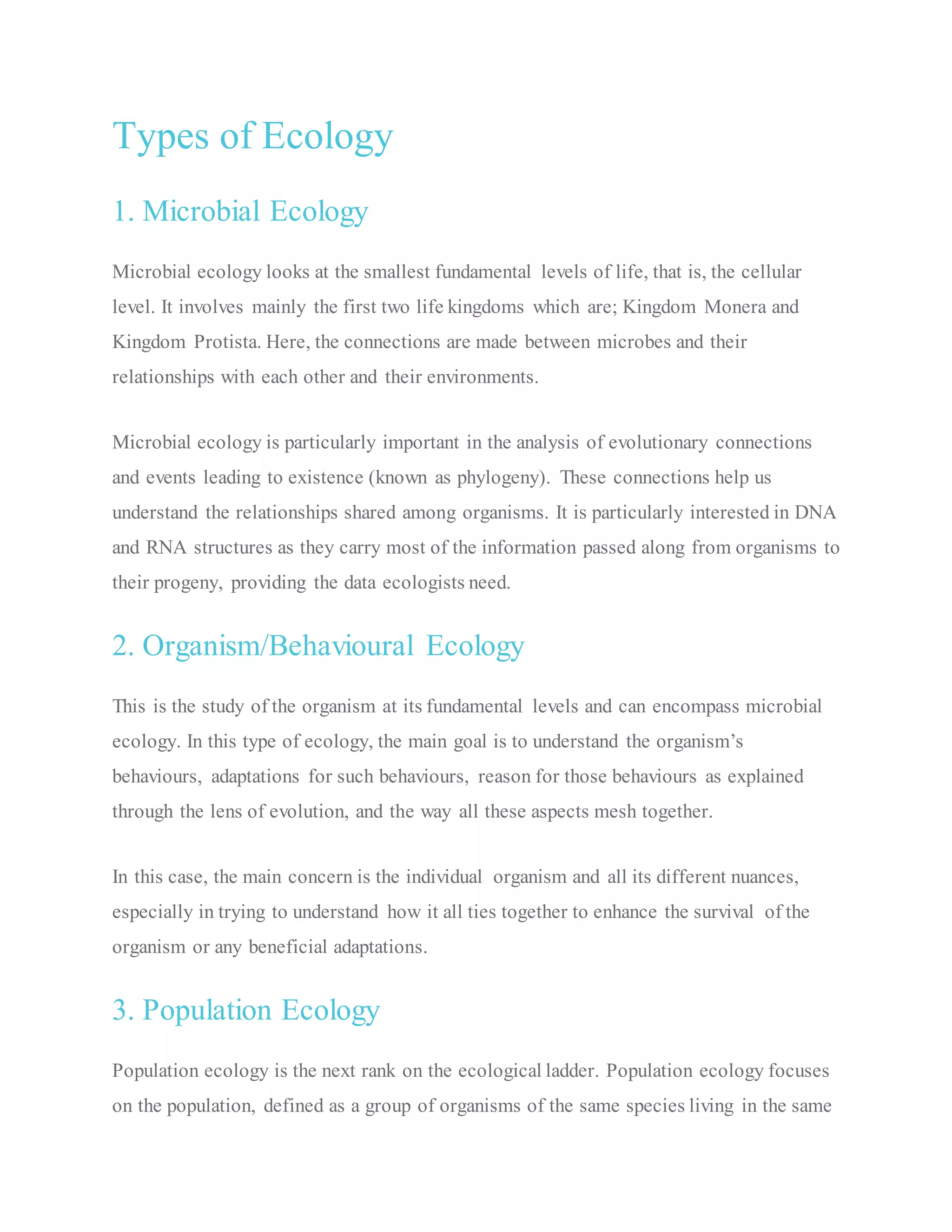 What is ecology | PDF