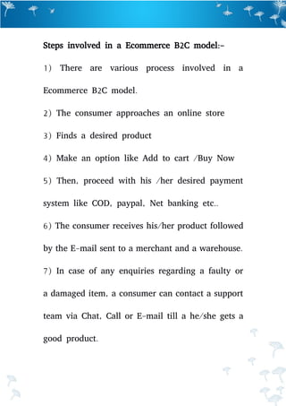 What Is Ecommerce B2C Model ? | PDF