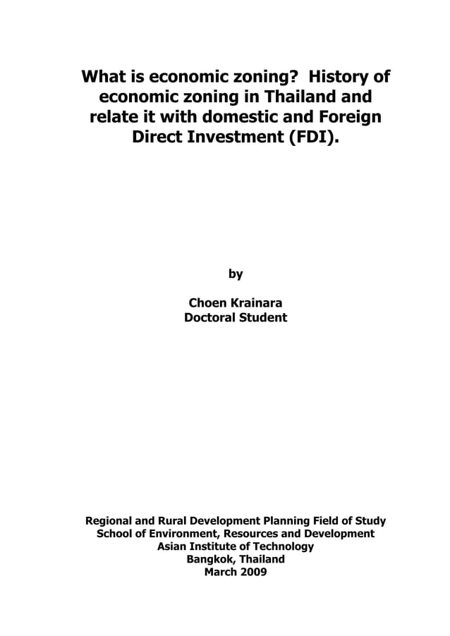 What is Economic Zoning? History in Thailand and Relations with ...