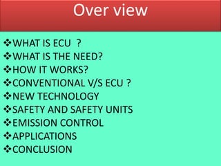 engine control unit (ECU) | PPT