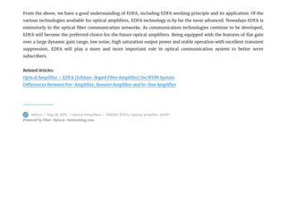 What Is EDFA, What Is EDFA Working Principle_.pdf