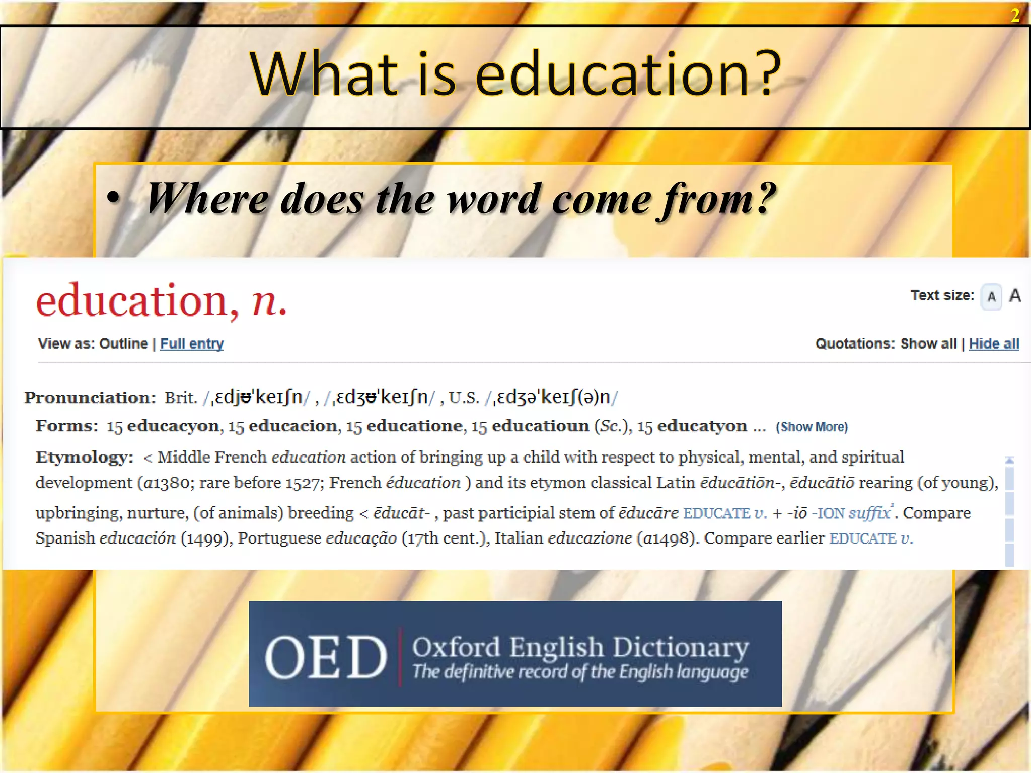 What is education? | PPTX