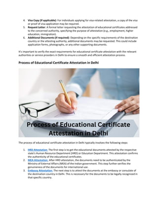 What is Educational Certificate Attestation in Delhi.pdf