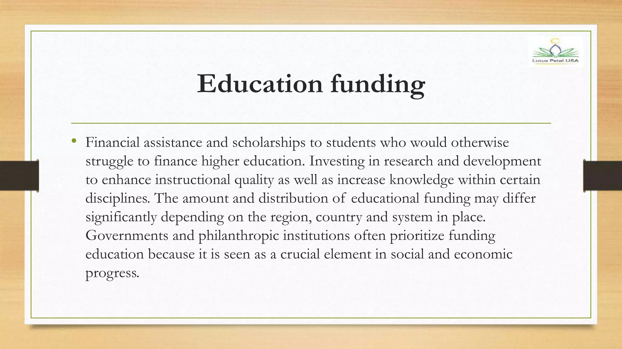 what is education funding usa ppt.pptx