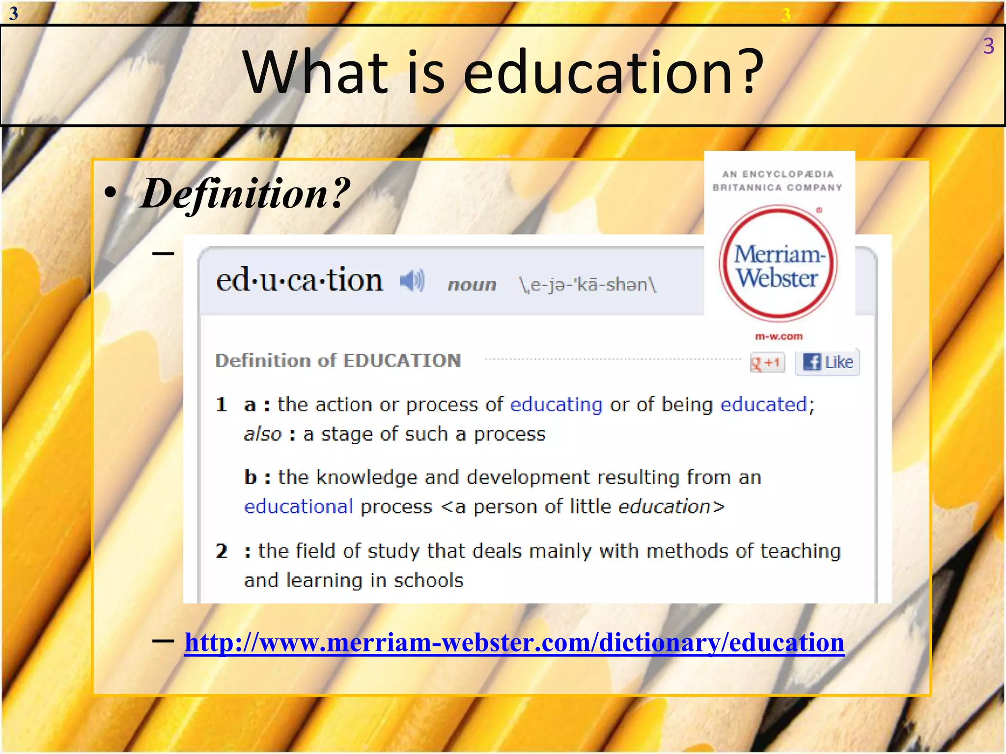 What Is Education? | PPTX