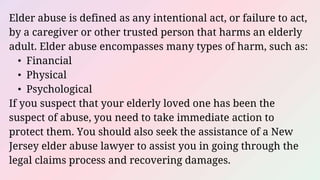 What Is Elder Abuse and Its Types | PPT