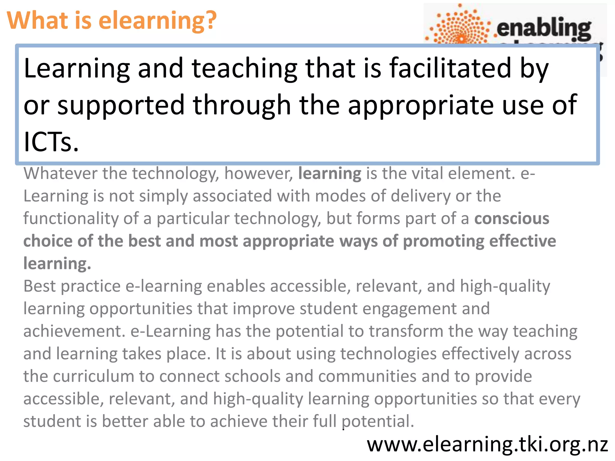 What is elearning? | PPTX