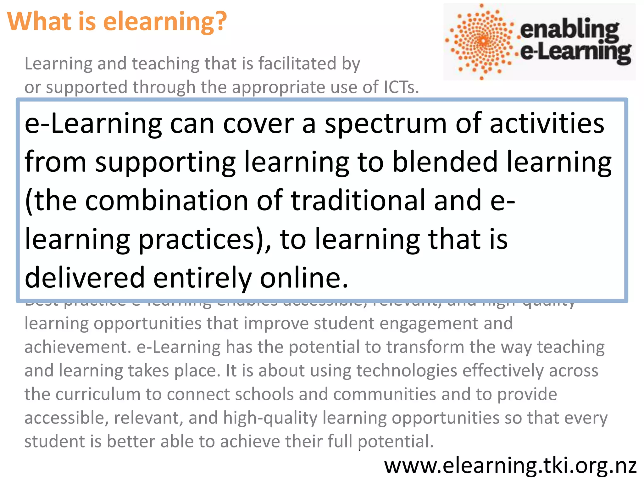 What is elearning? | PPTX