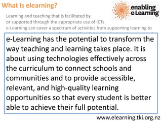 What is elearning? | PPTX