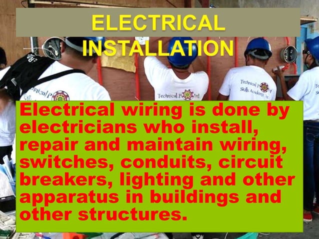 What is electrical installation and maintenance | PPTX
